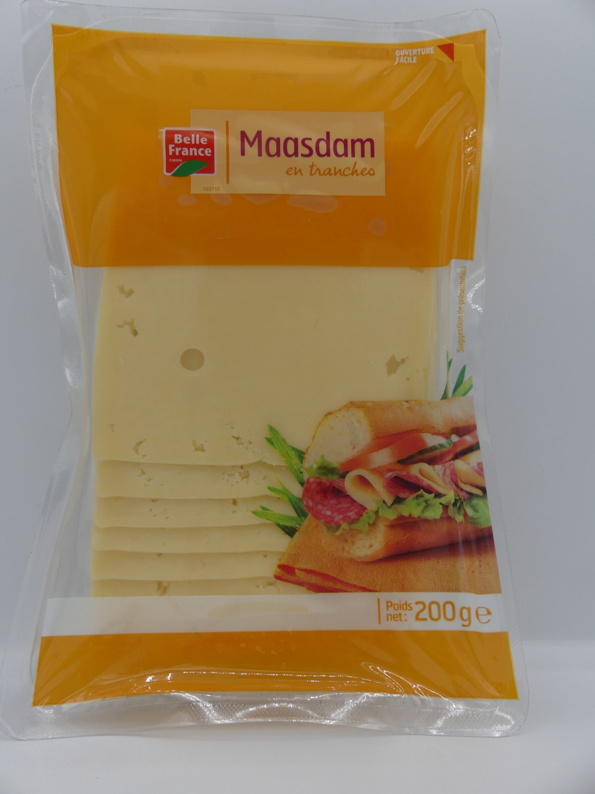 Maasdam en tranche 200g - Les halles du sud