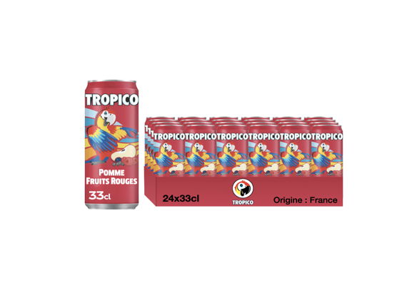 Tropico fruit Rouge 24x33cl - Les halles du sud